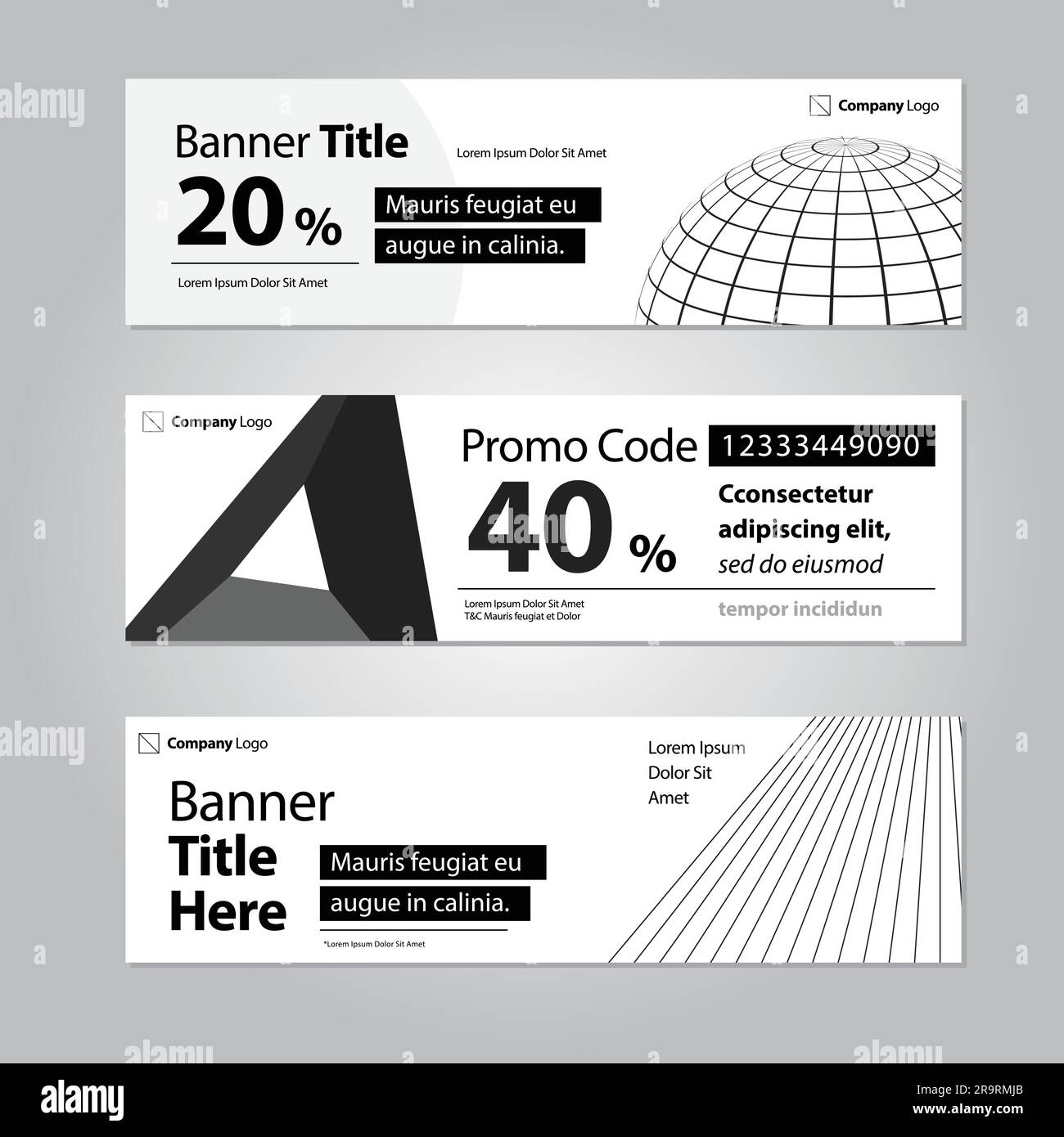 Modern Graphic Template Banner pattern for social media and web sites ...