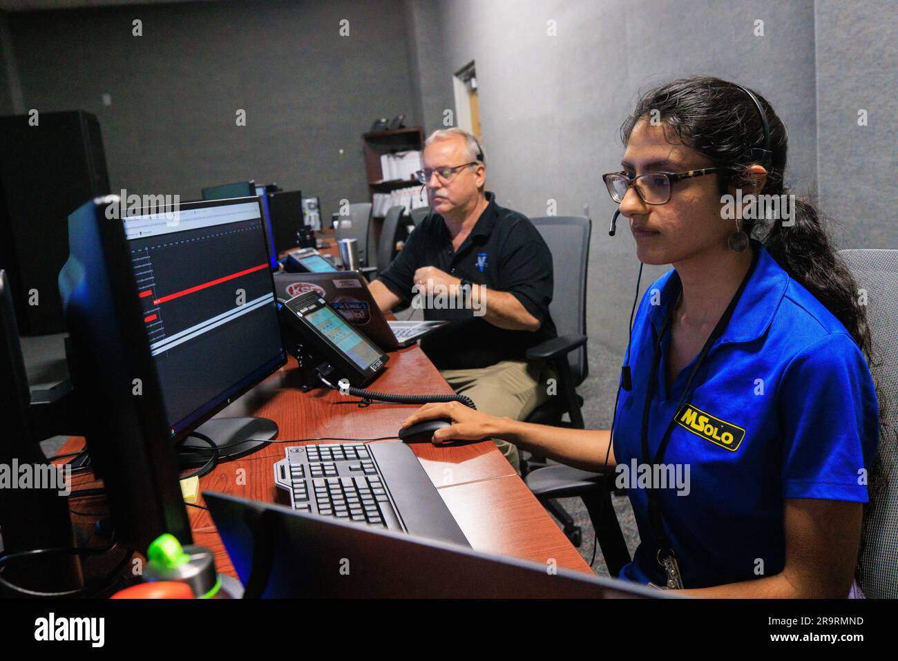 Mass spectrometer observing lunar operations hi-res stock photography ...