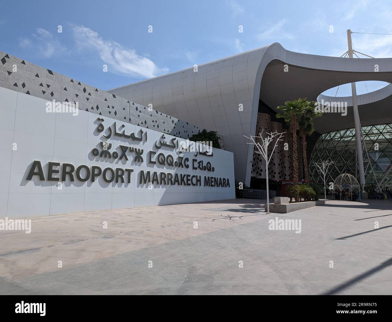 MARRAKECH, MOROCCO - APRIL 22, 2023 - Modern architecture in Arabian ...