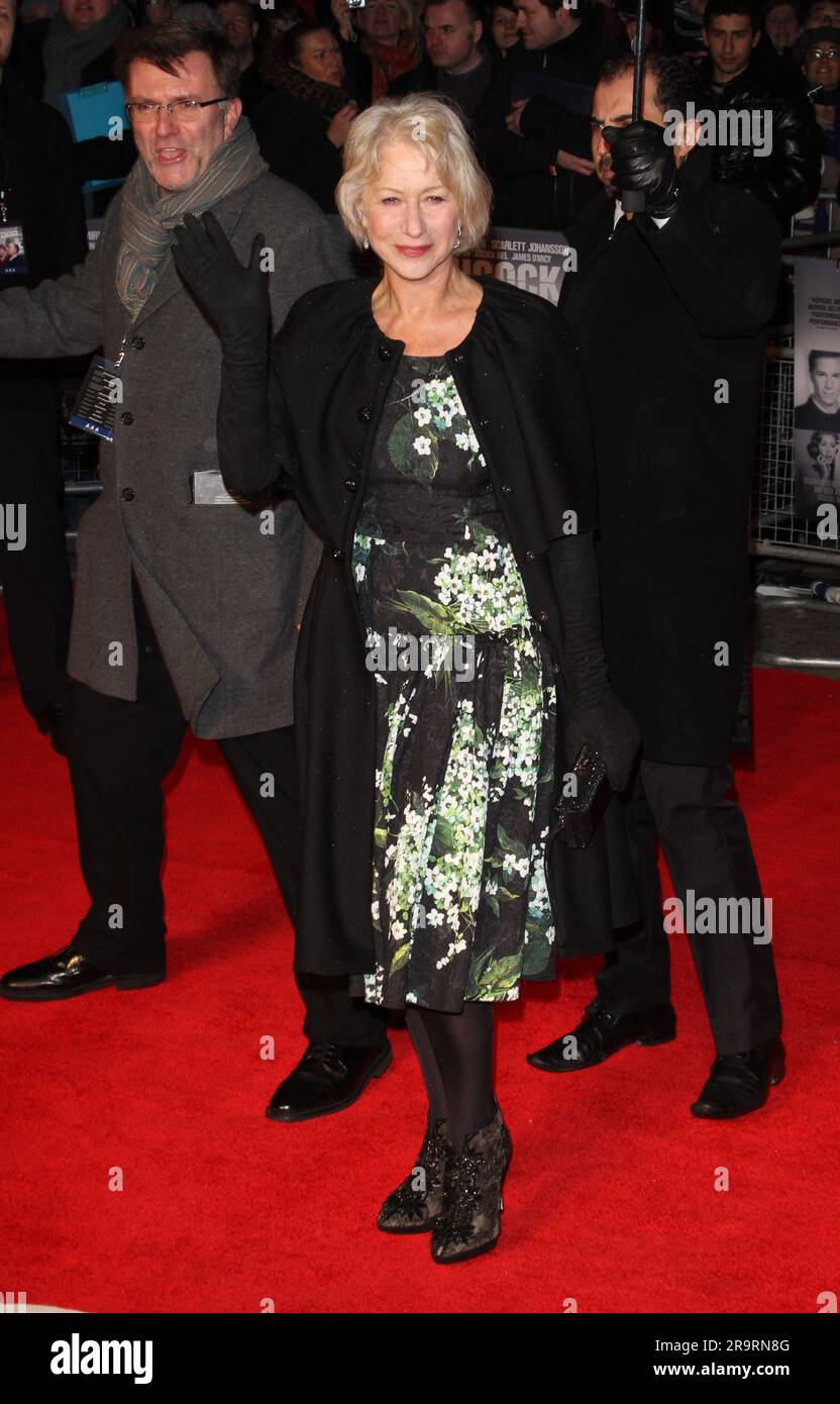 London, UK. Dame Helen Mirren at the UK Premiere of 'Hitchcock' at BFI ...