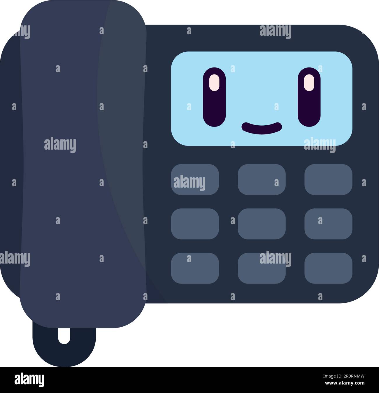 Isolated cute telephone office icon Vector Stock Vector Image & Art - Alamy