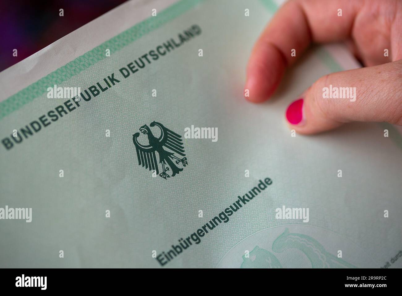 Certificate of naturalization hi-res stock photography and images - Alamy