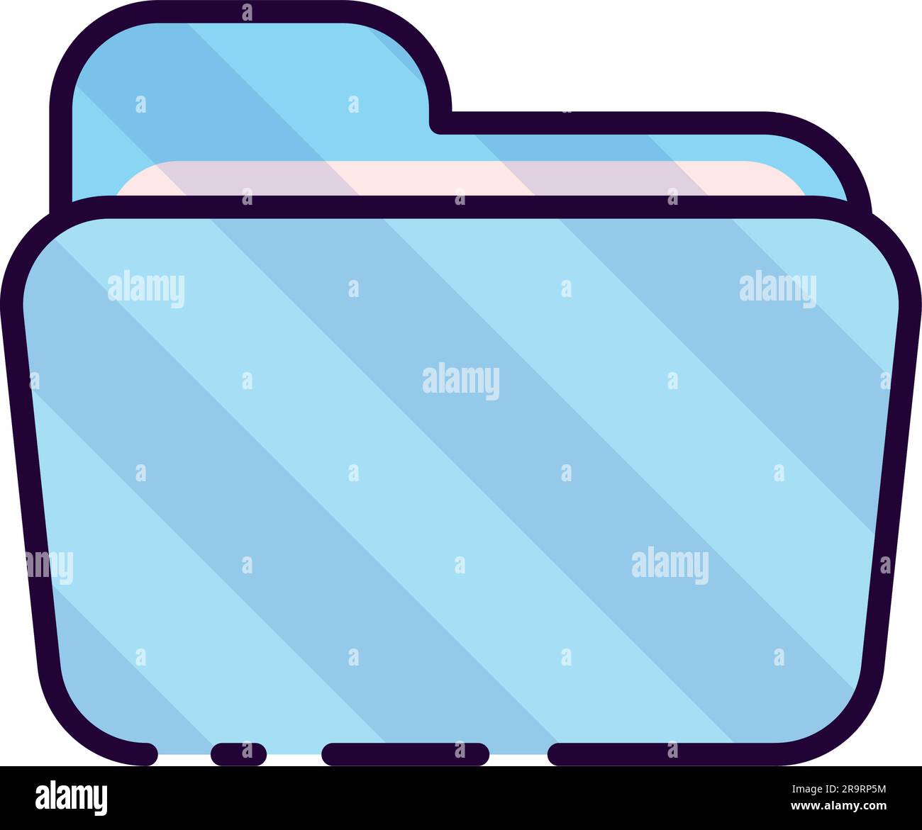 Isolated colored folder office sketch icon Vector Stock Vector Image ...