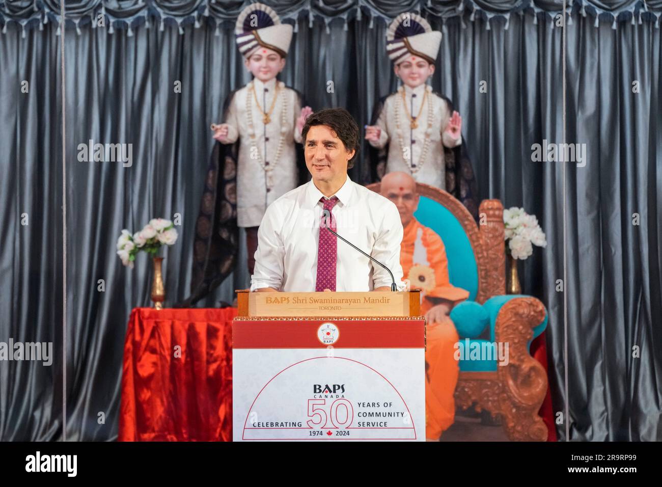 Etobicoke, Canada. 28th June, 2023. Prime Minister Justin Trudeau ...