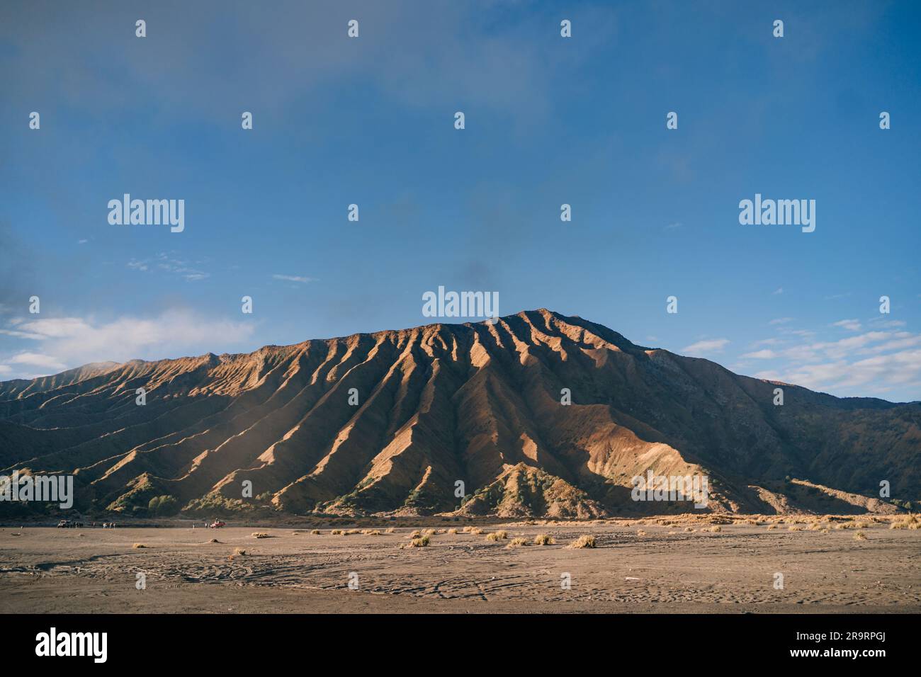 Close up view of Bromo mount crater. Semeru national park volcano, java ...