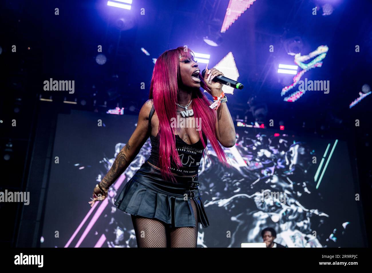 Roskilde, Denmark. 28th June, 2023. The British-German rapper Ivorian ...