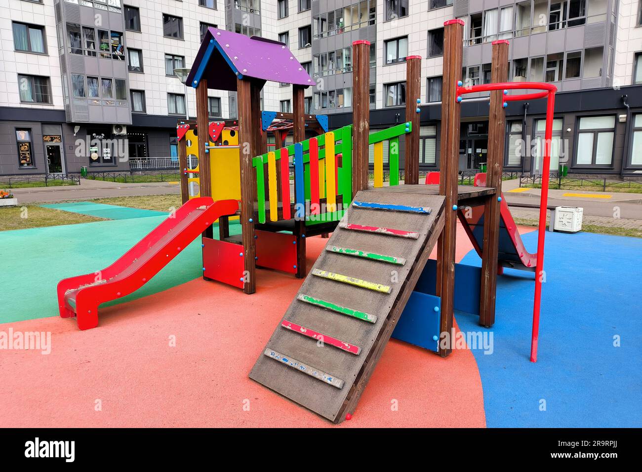 Russian Federation. Saint-Petersburg. Summer, June. Children's ...