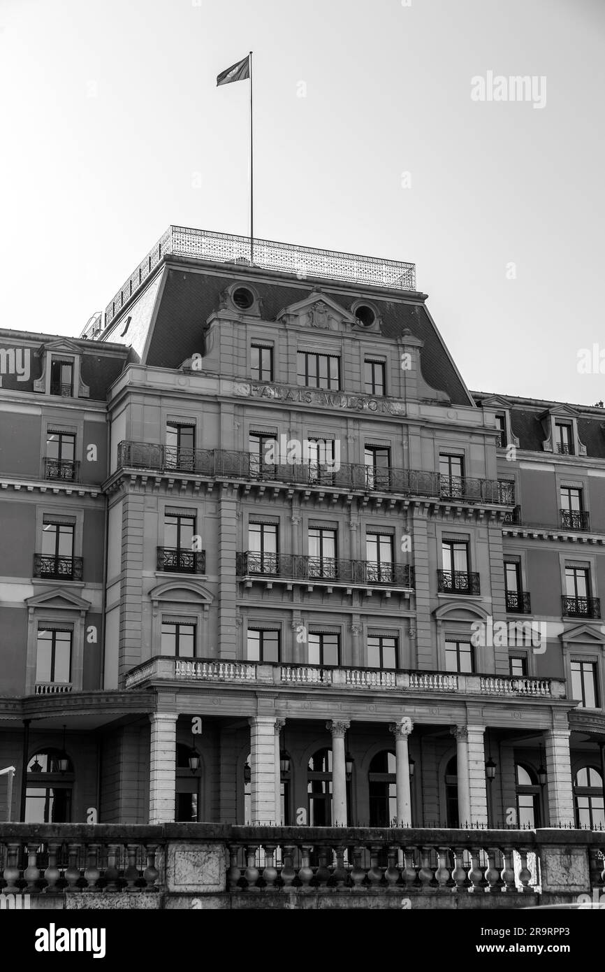Geneva, Switzerland - 25 March 2022: The Palais Wilson is the current ...
