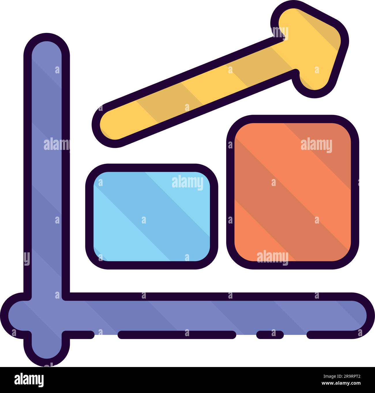 Isolated colored business graph sketch icon Vector Stock Vector Image ... Isolated colored business graph sketch icon Vector Stock Vector Image ...
