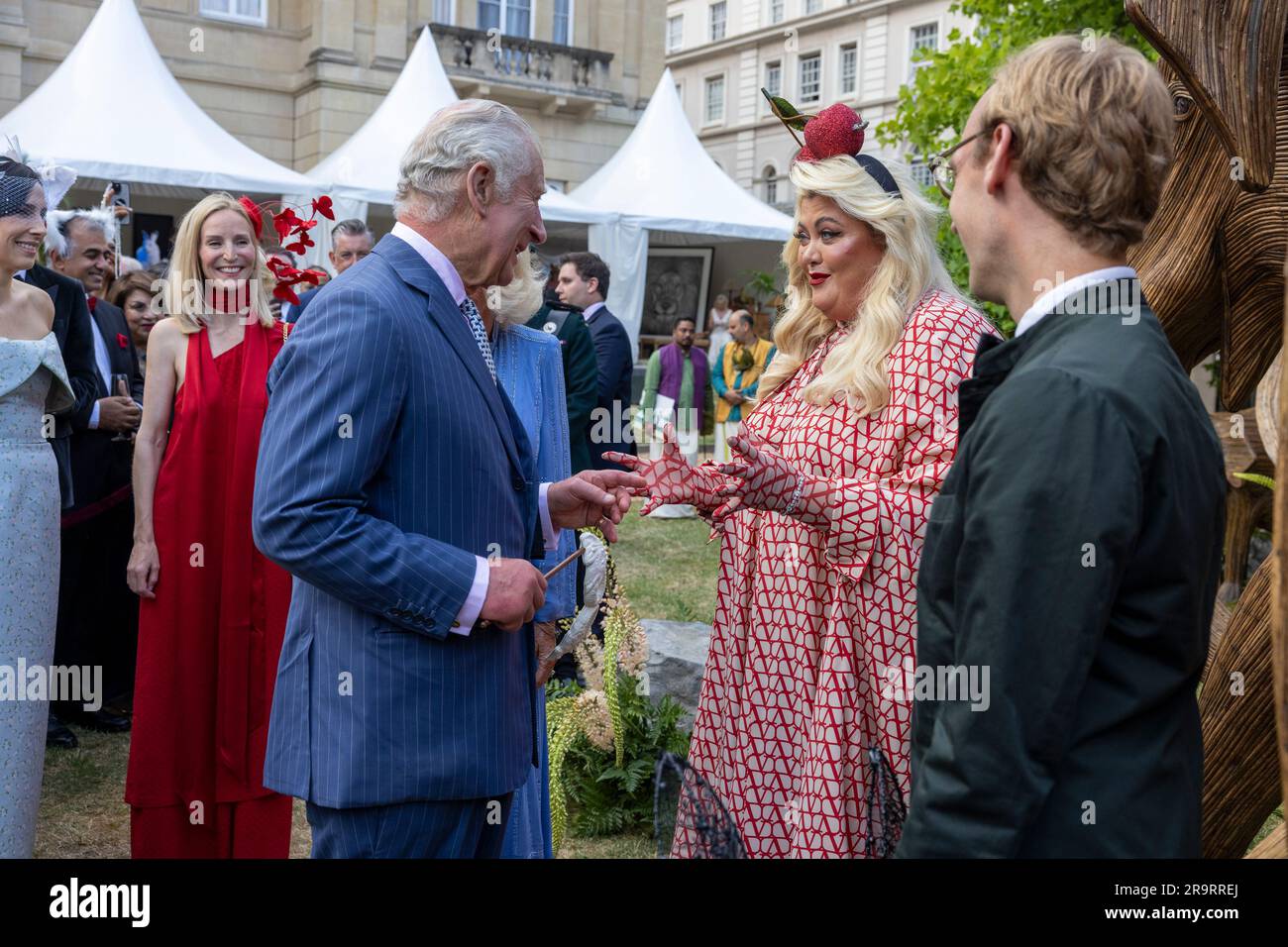 King Charles III and Queen Camilla attend the Animal Ball at Lancaster ...