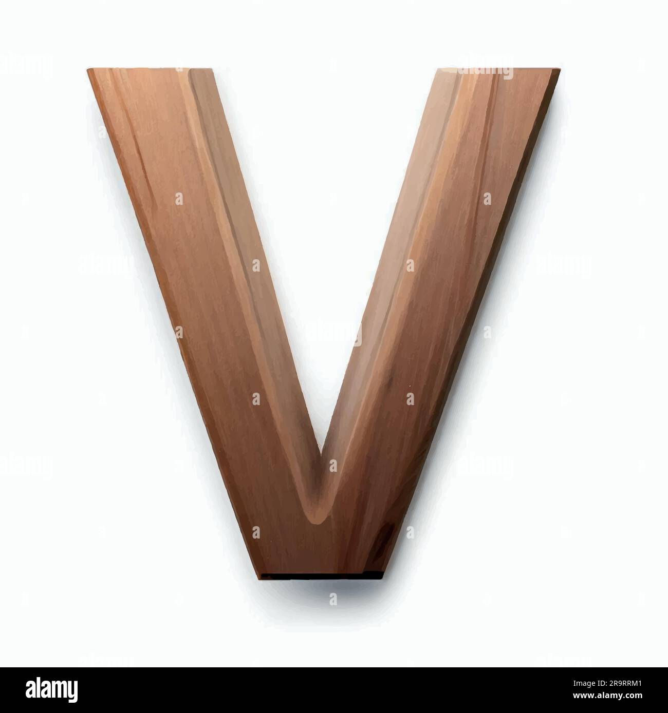 capital letter V in wood Stock Vector Image & Art - Alamy