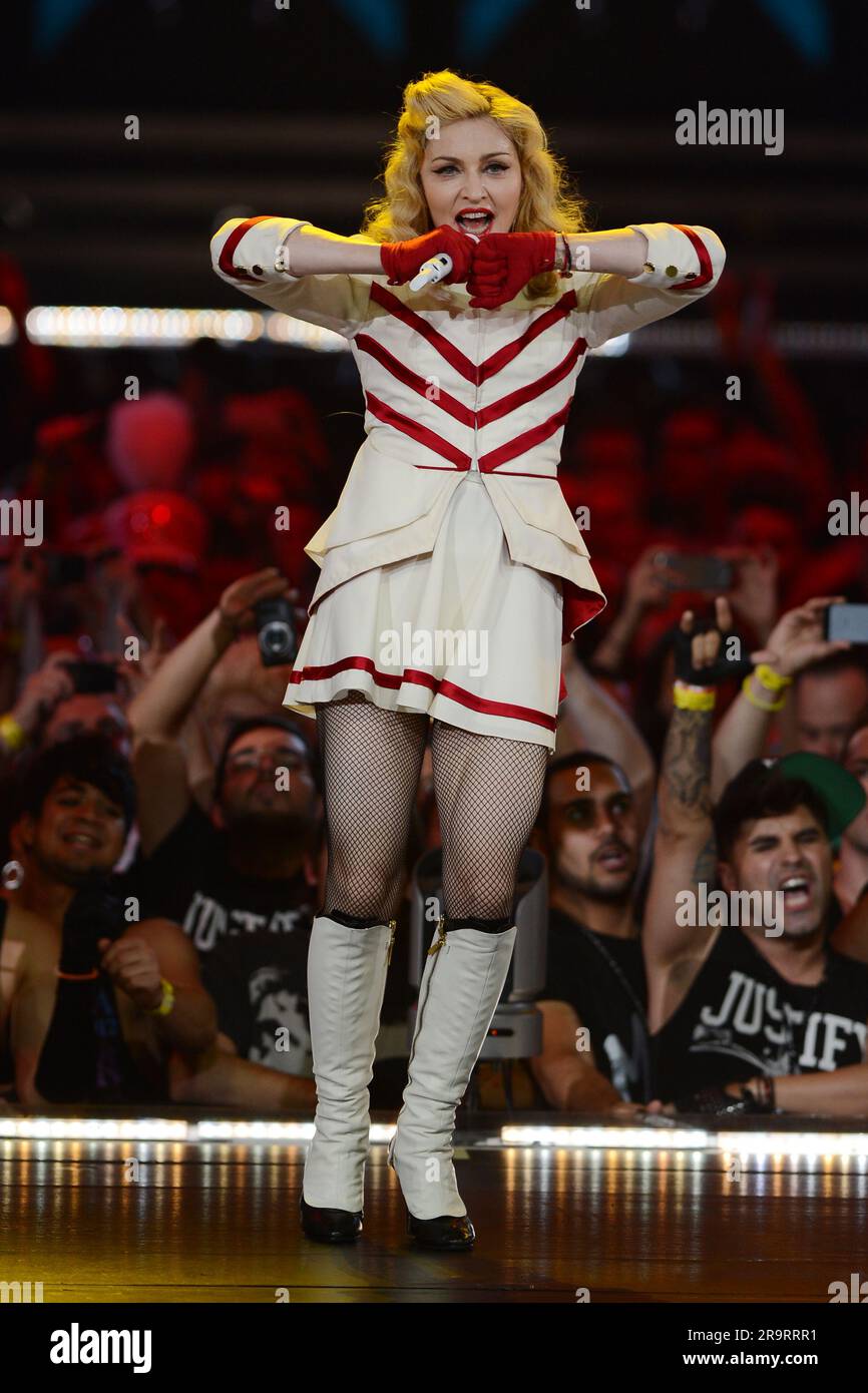 MIAMI, FL - NOVEMBER 20: Madonna at the final performance of her U.S ...