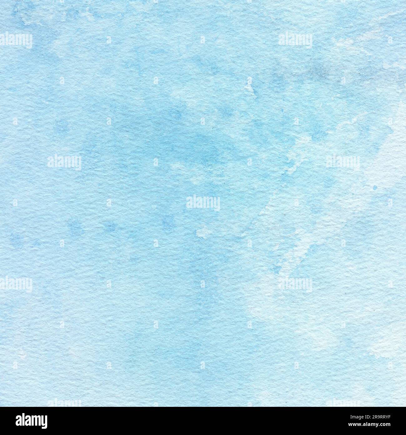 Blue light watercolor background with abstract cloudy sky concept ...