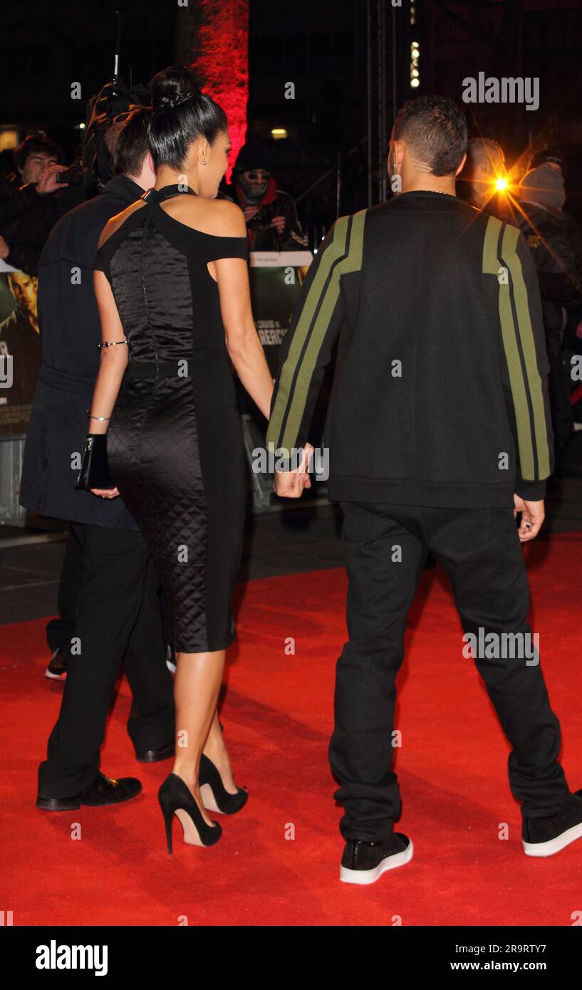 London, UK. Lewis Hamilton and Nicole Scherzinger at the World Premiere ...