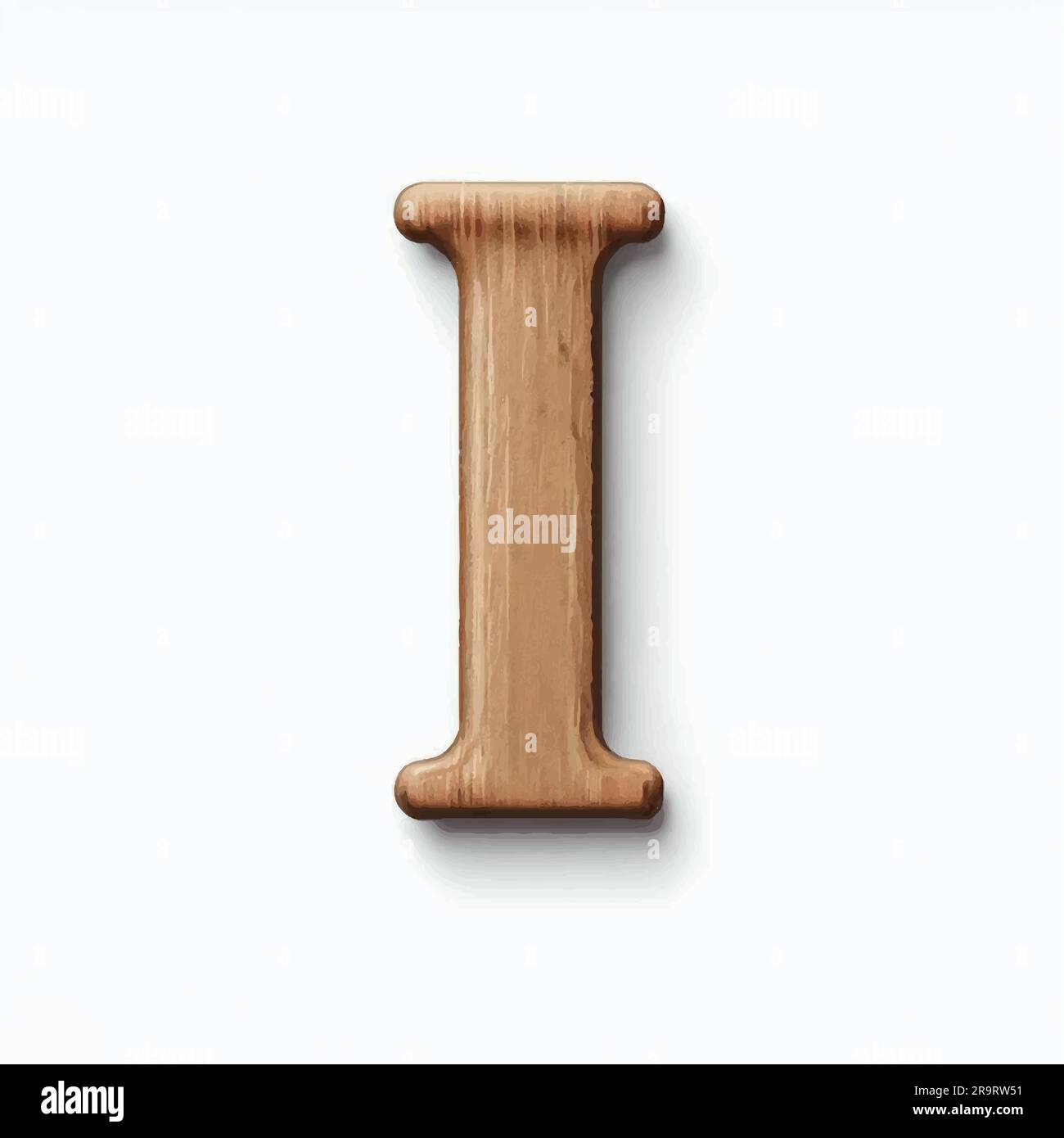capital letter I in wood Stock Vector Image & Art - Alamy