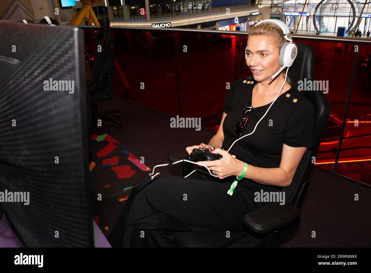 EDITORIAL USE ONLY Jodie Kidd attends the Virgin Media Gamepad launch ...
