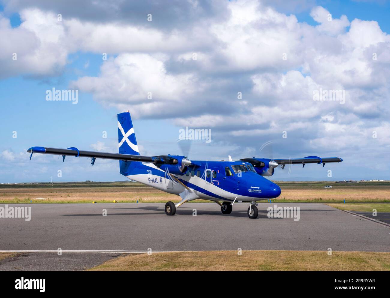G-Hail Loganair Viking DHC-6-400 Twin Otter aircraft prepares to take ...