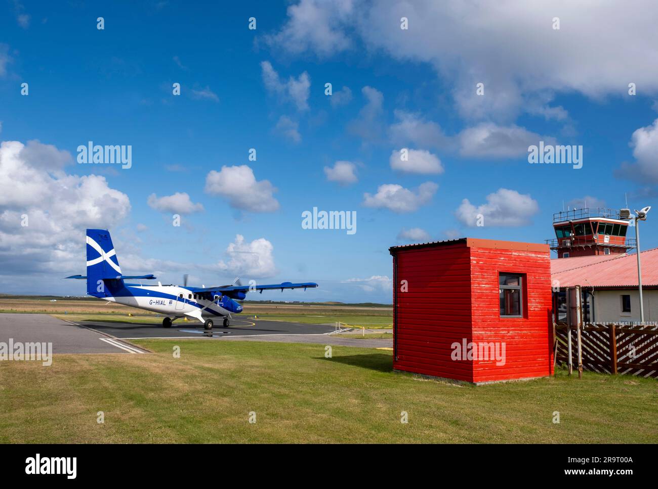 G-Hail Loganair Viking DHC-6-400 Twin Otter aircraft prepares to take ...
