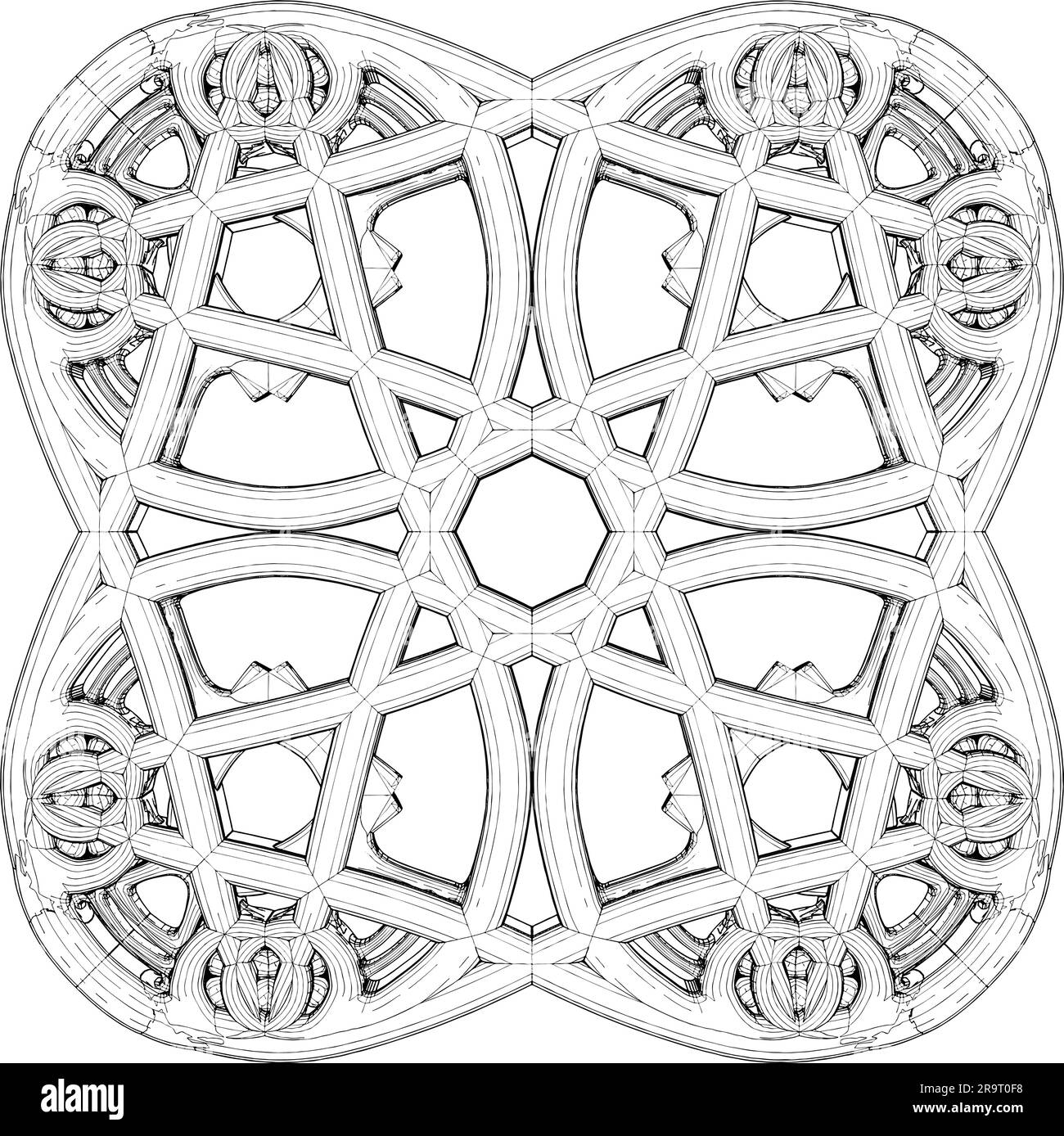 Gothic Vintage Ornament Vector. Illustration Isolated On White ...