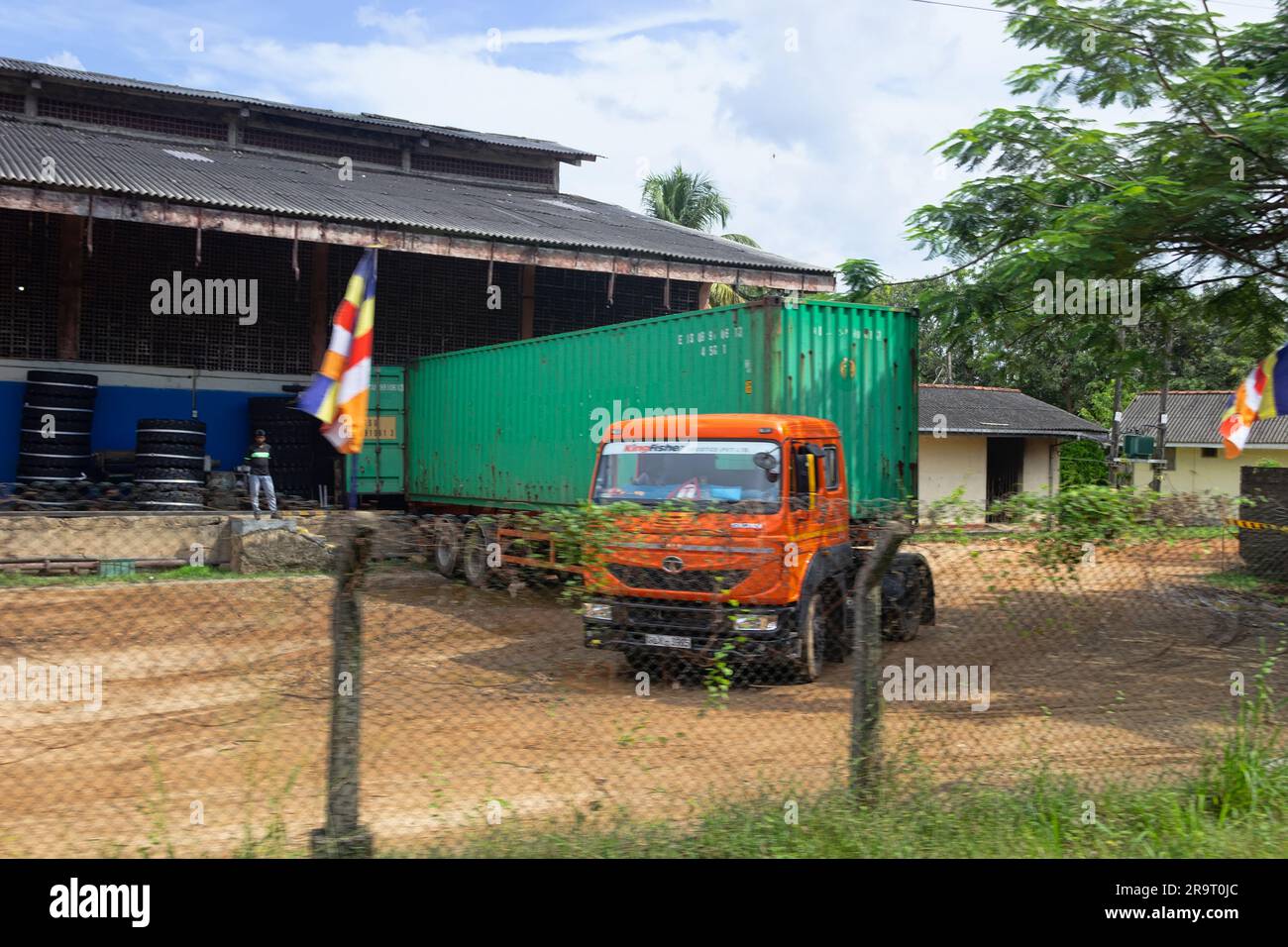 Sri Lanka, Ella -December 15, 2019: Small Cargo terminal for heavy ...