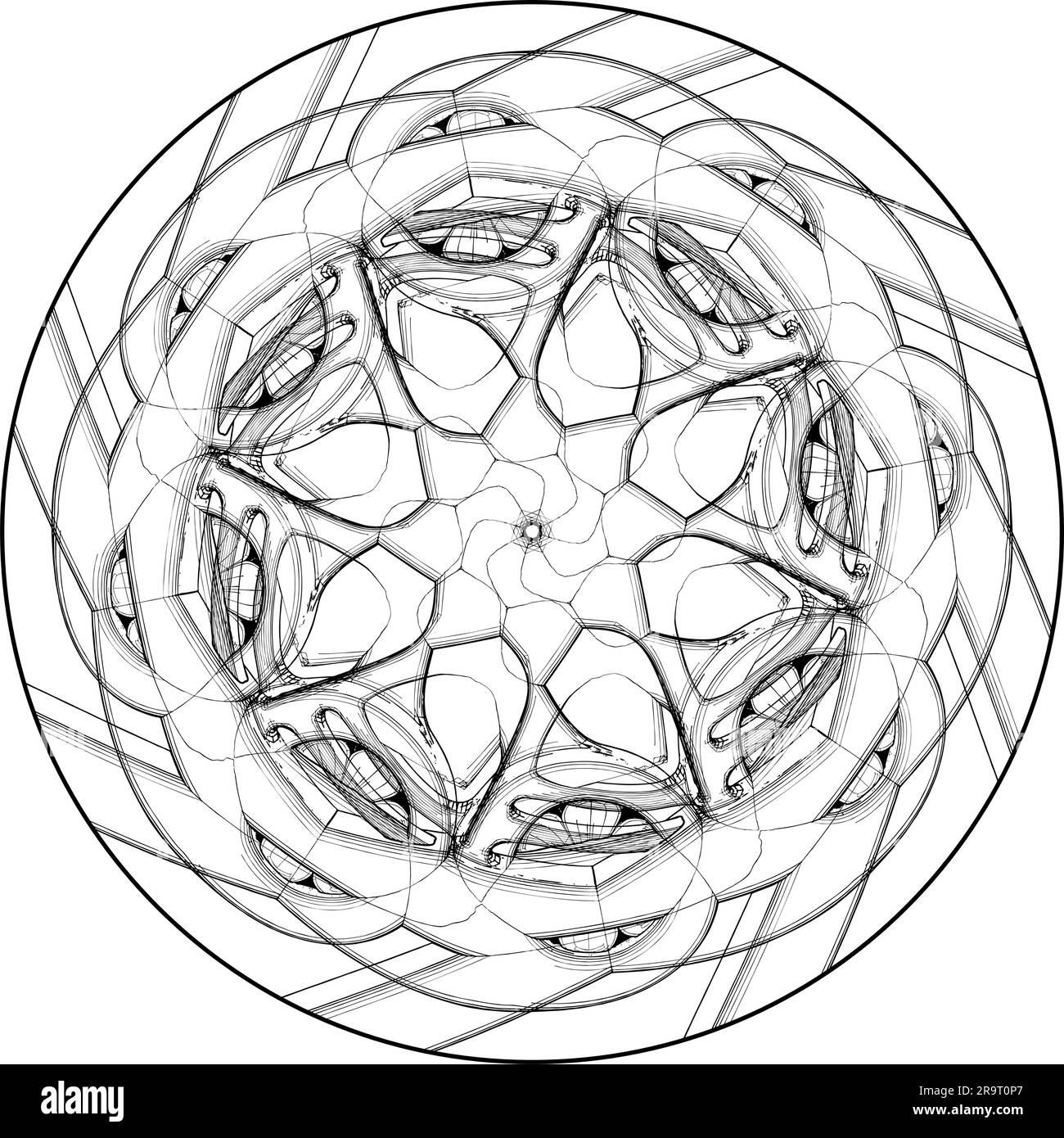 Fractal Shape Background Vector. Illustration Isolated On White ...