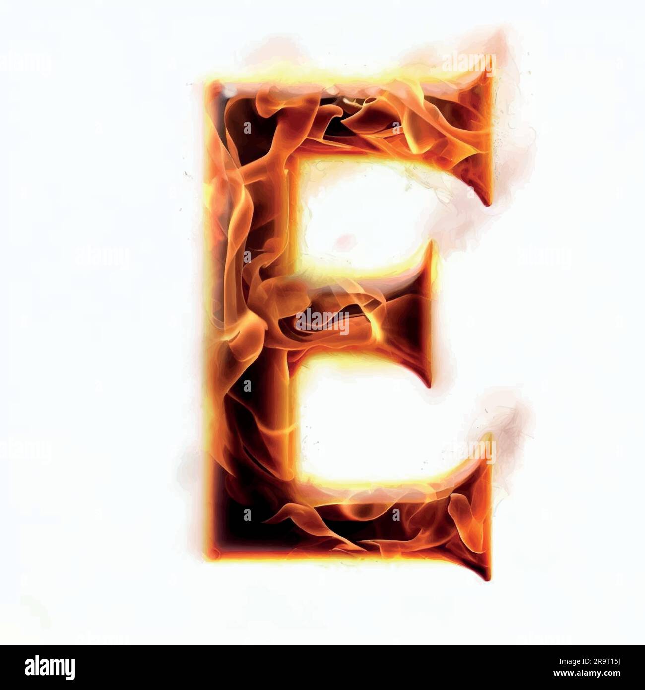 Letter e in smoke Cut Out Stock Images & Pictures - Alamy