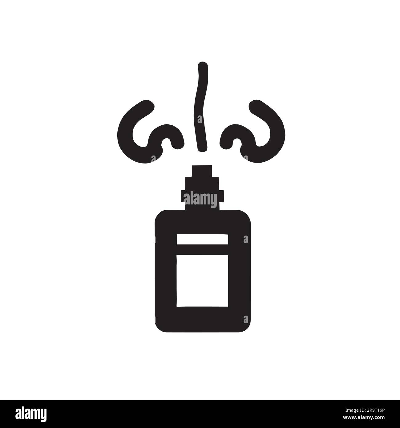 Perfume bottle black background Stock Vector Images - Alamy