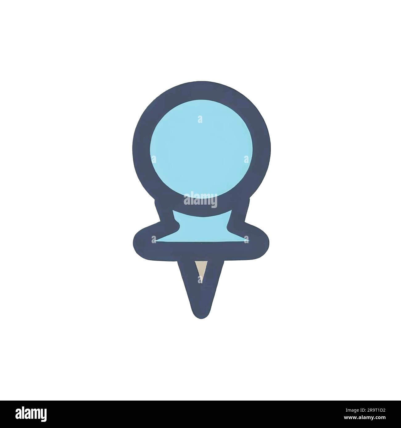 Blue pin Stock Vector Images - Alamy