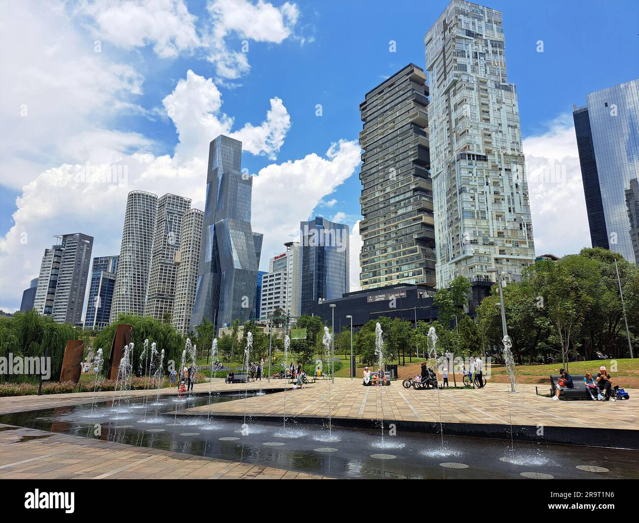 Mexico City, Mexico - May 14 2023: La Mexicana park is located in the ...