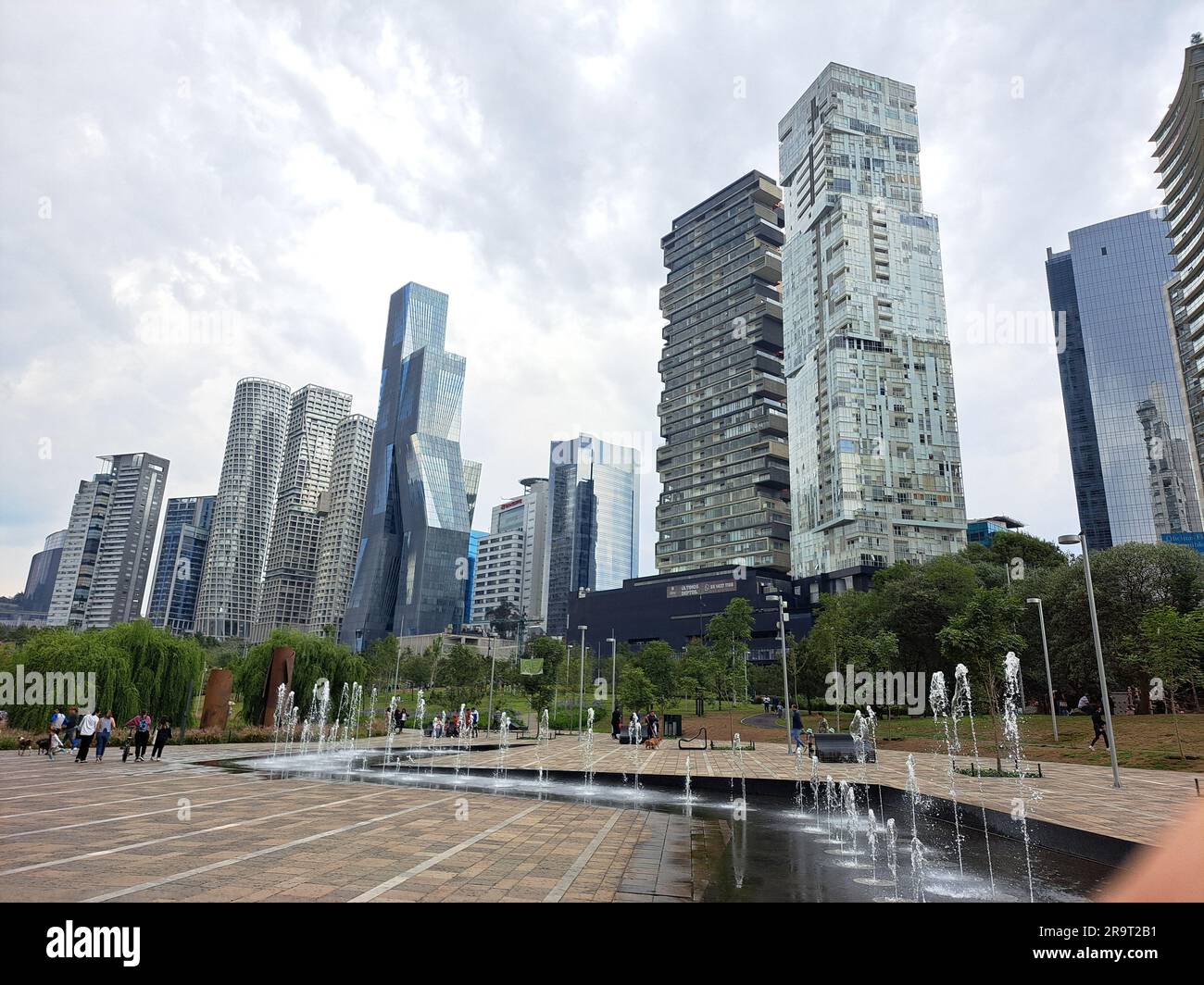 Mexico City, Mexico - May 14 2023: La Mexicana park is located in the ...