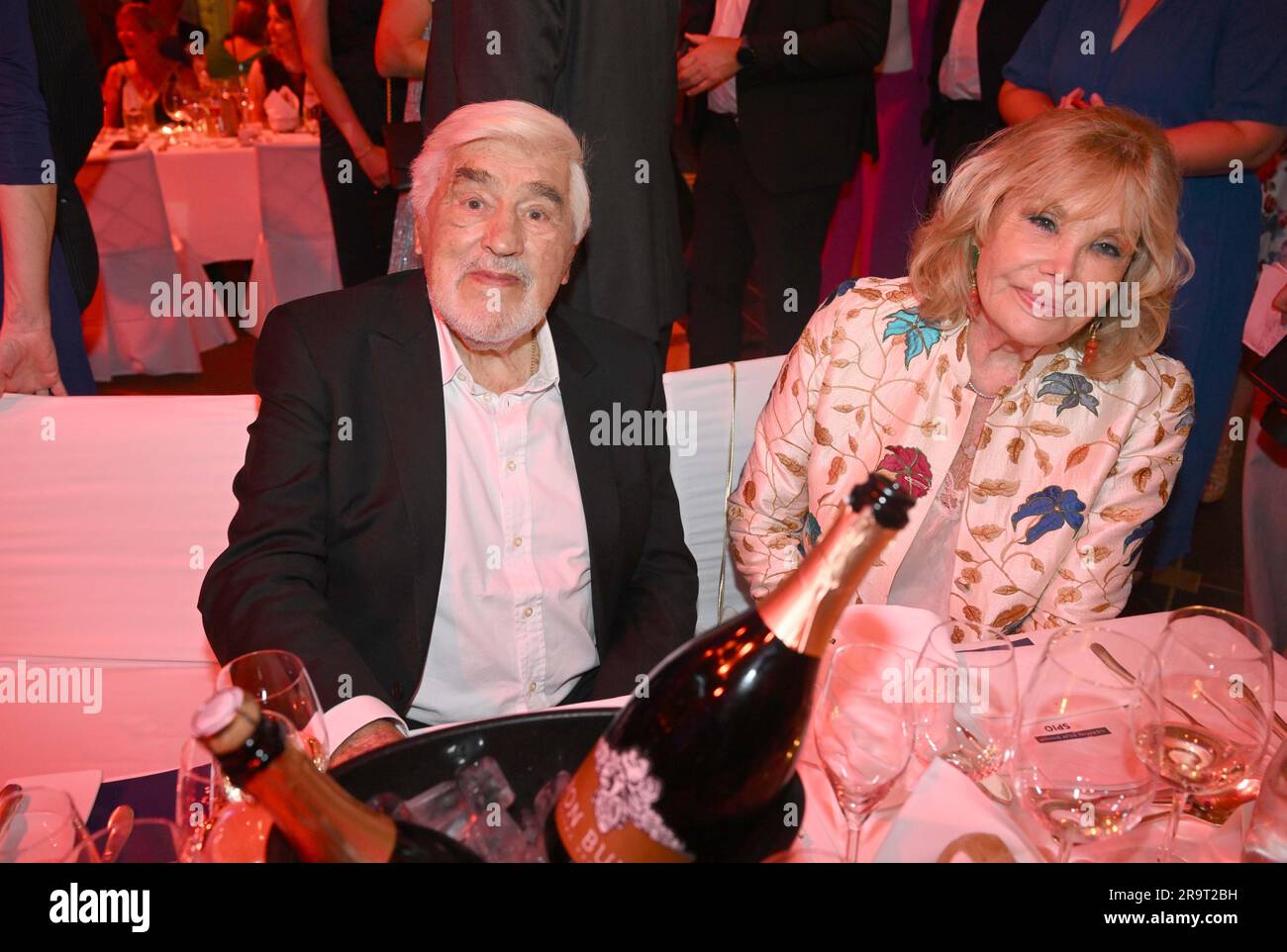 Munich, Germany. 28th June, 2023. Actor Mario Adorf and his wife ...