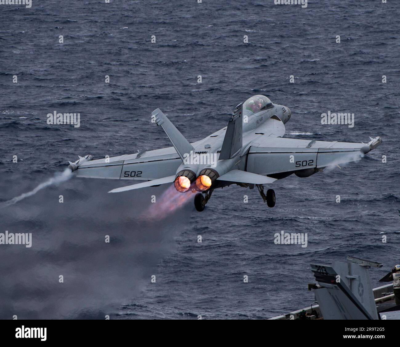 230627-N-MH015-1079 PACIFIC OCEAN (June 27, 2023) An E/A-18G Growler from the “Cougars” of ...