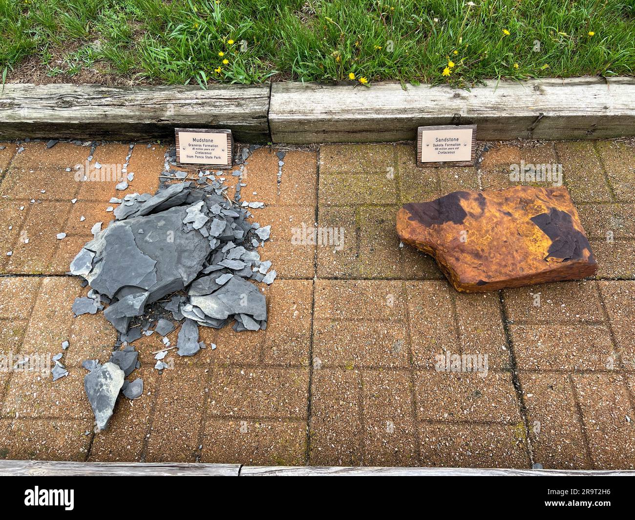 Royal, NE USA - May 13, 2023: The geology samples at Ashfall Fossil ...