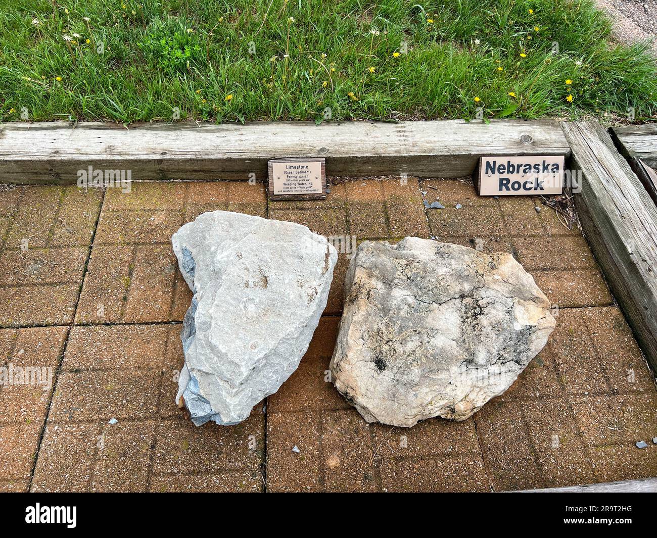 Royal, NE USA - May 13, 2023: The geology samples at Ashfall Fossil ...