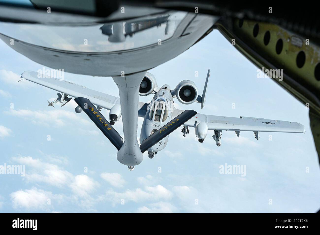 A KC-135T Stratotanker from the 171st Aerial Refueling Squadron of the ...