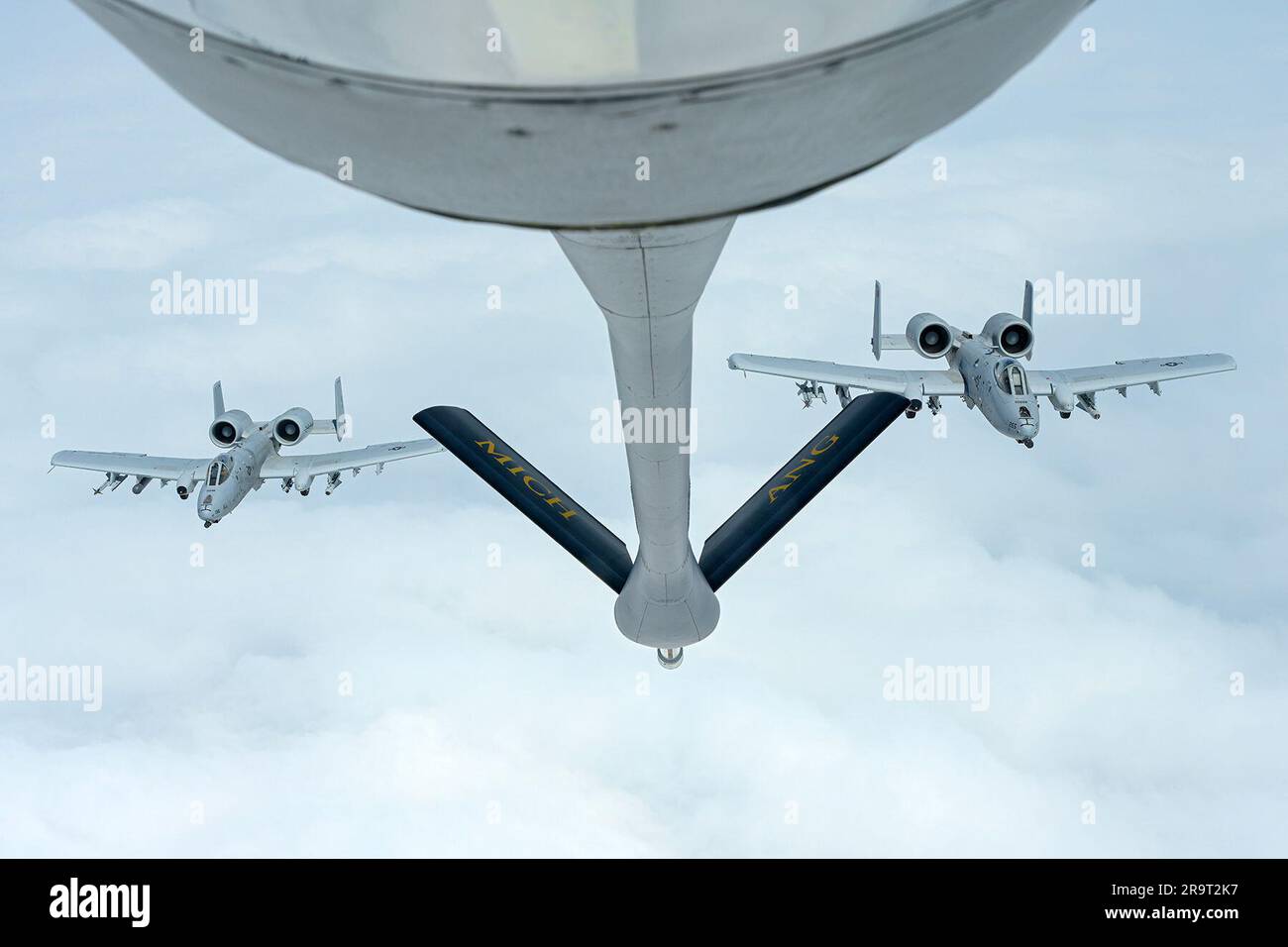 A KC-135T Stratotanker from the 171st Aerial Refueling Squadron of the ...