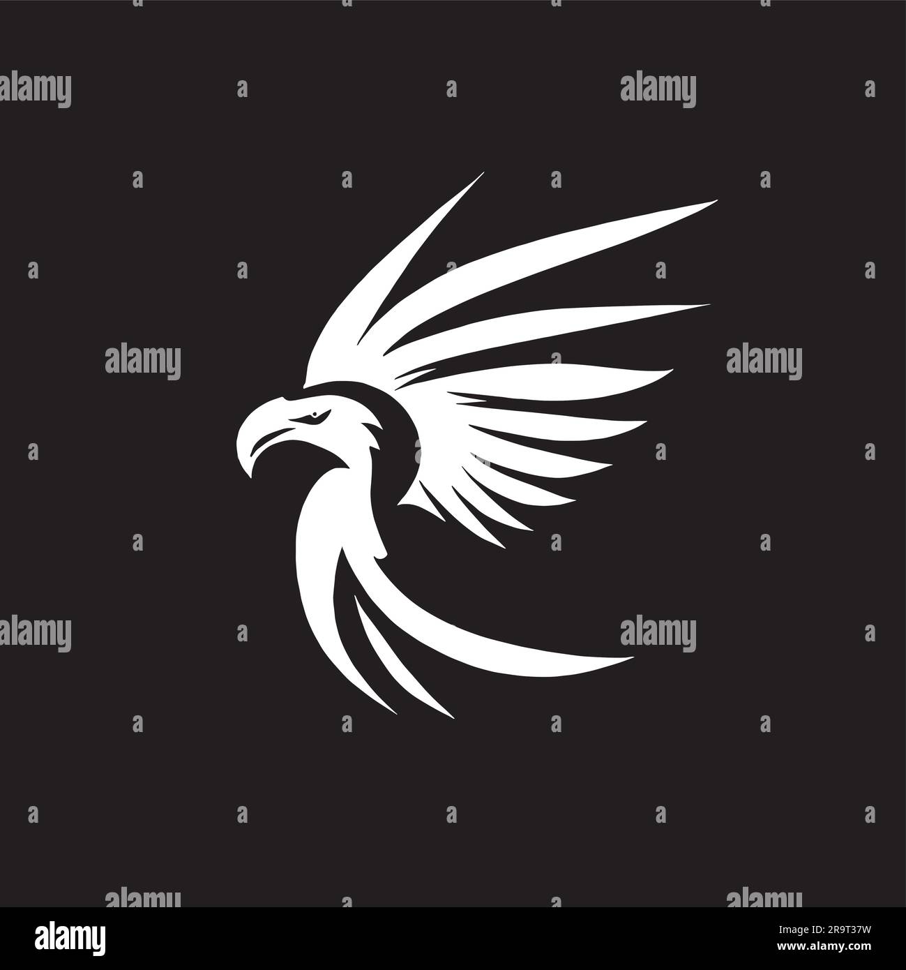 eagle logo on a white canvas Stock Vector Image & Art - Alamy