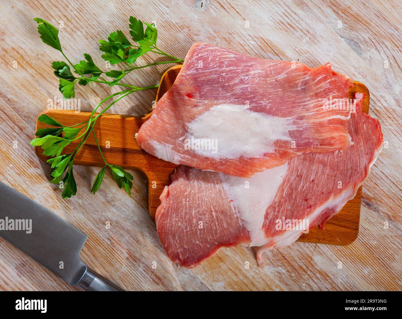 Raw pork meat secreto Stock Photo - Alamy