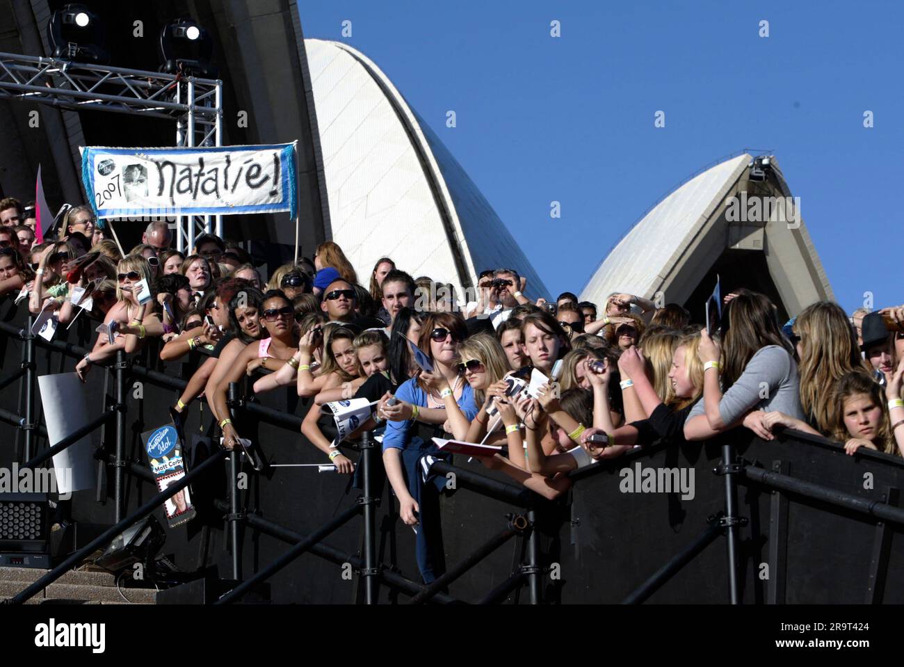 The Australian Idol 2007 Grand Final held at Sydney Opera House, where ...