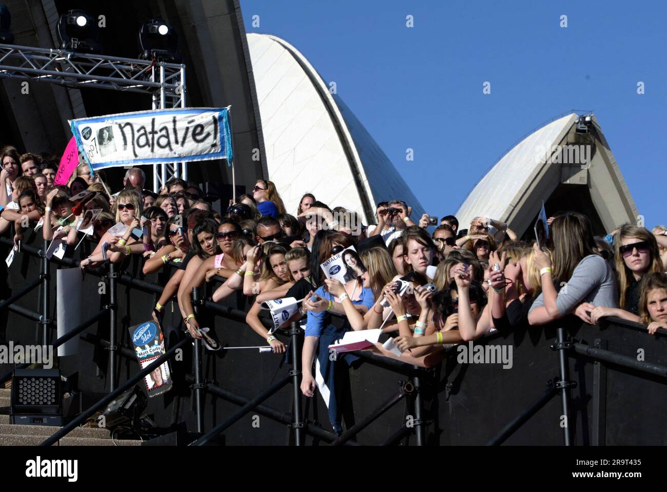 The Australian Idol 2007 Grand Final held at Sydney Opera House, where ...