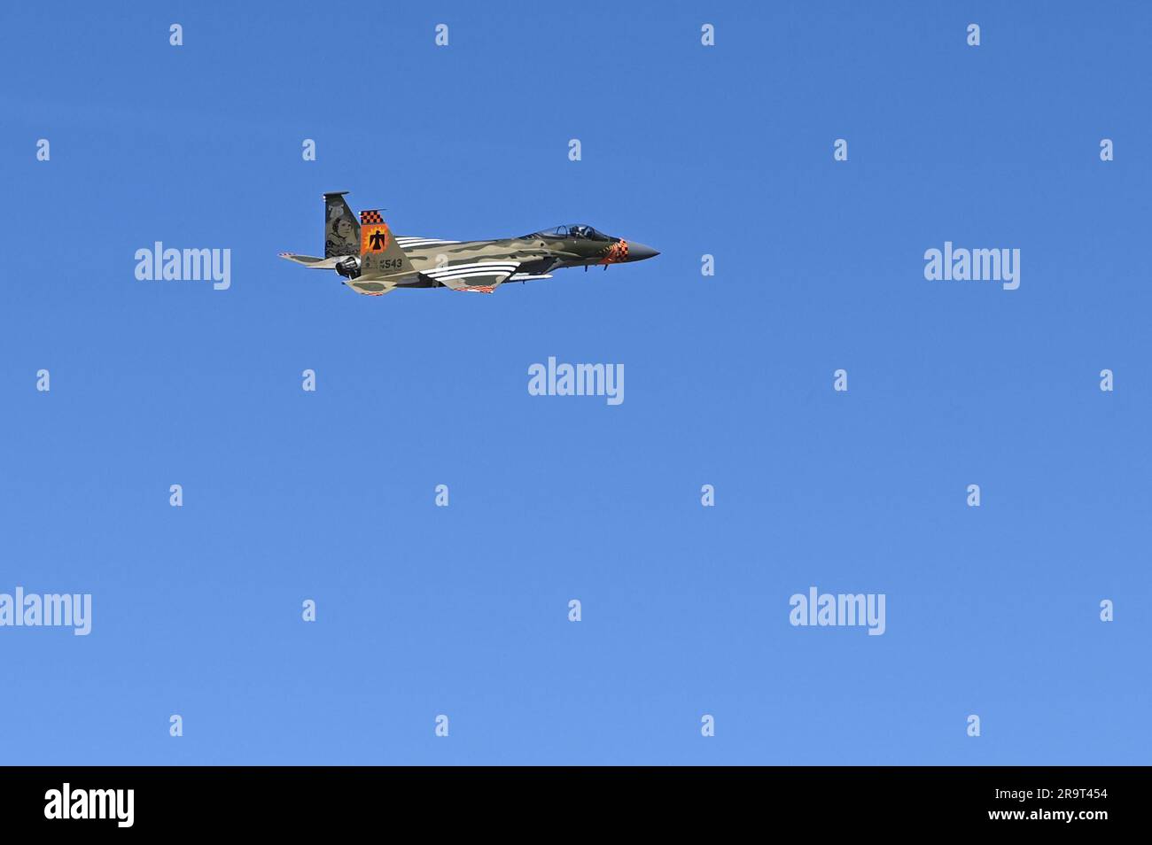 U.S. Air Force F-15 Eagle from the 173rd Fighter Wing takes off for a ...