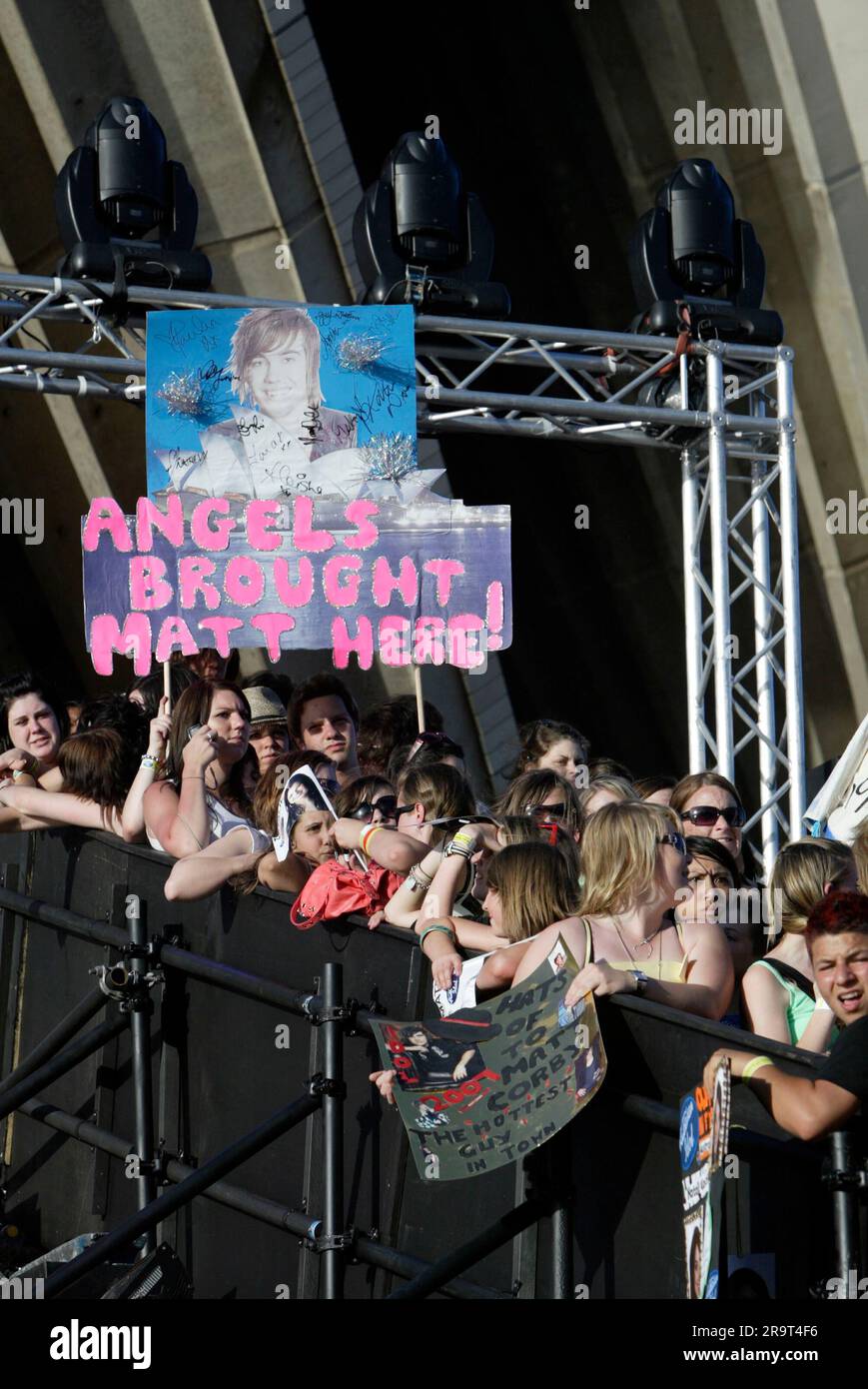 The Australian Idol 2007 Grand Final held at Sydney Opera House, where ...