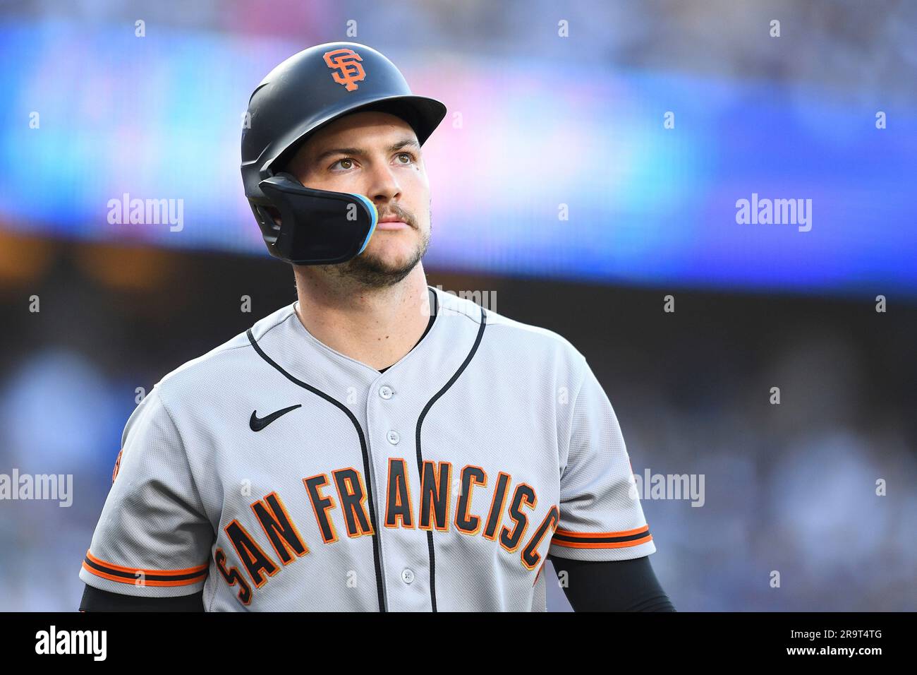 LOS ANGELES, CA - JUNE 17: San Francisco Giants catcher Patrick Bailey ...