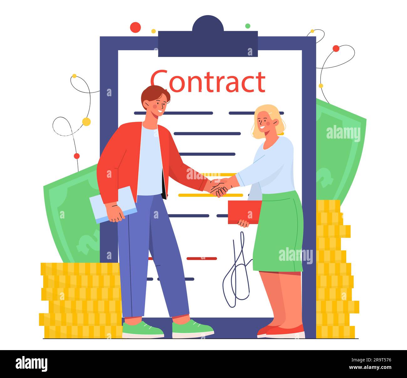 Deal made concept Stock Vector Images - Alamy
