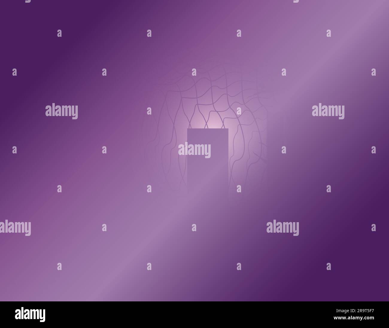 Souls fly to heaven. Soul ascension in heavenly light. Psychedelic abstract horizontal ...