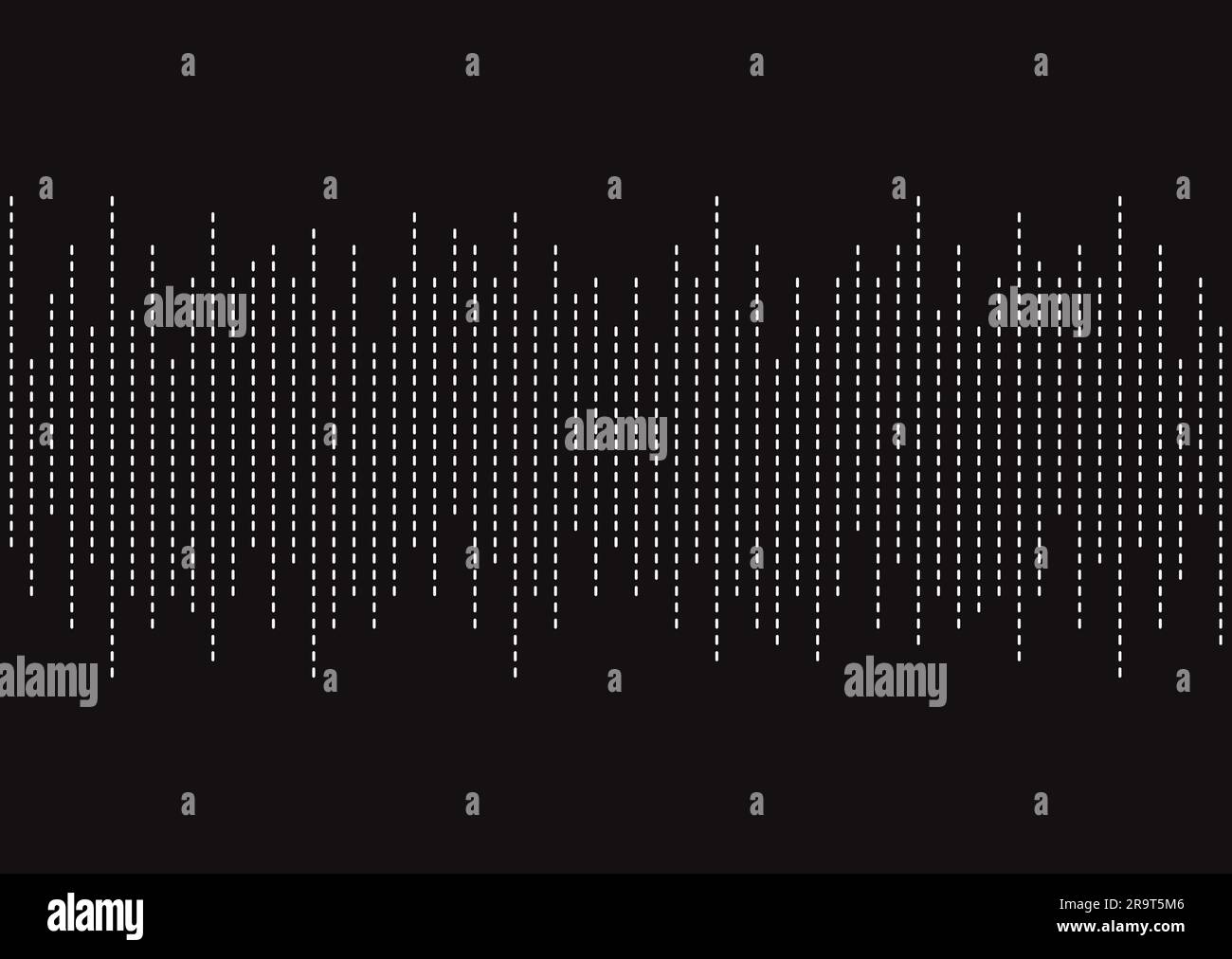 Seamless Pattern Sound Wave Abstract Audio Spectrum Waveform Music Beat Bursting Rays