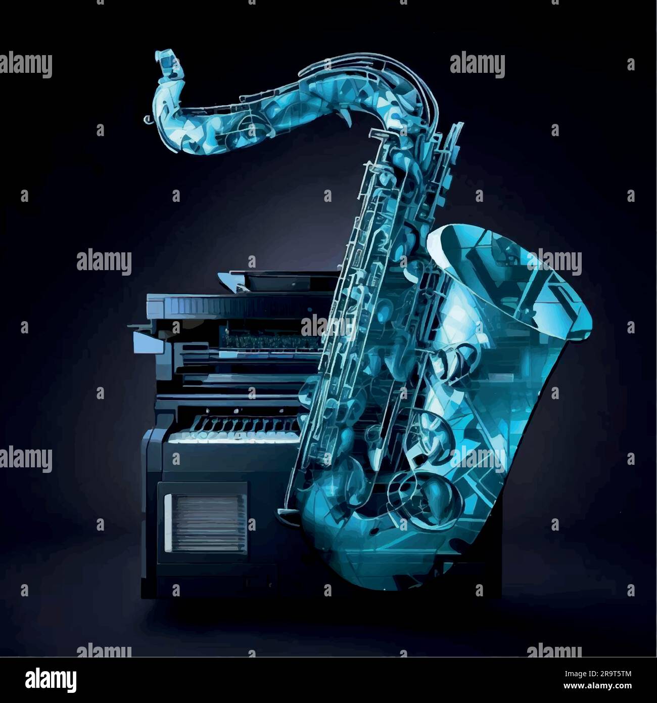 Trombone saxophone hi-res stock photography and images - Alamy