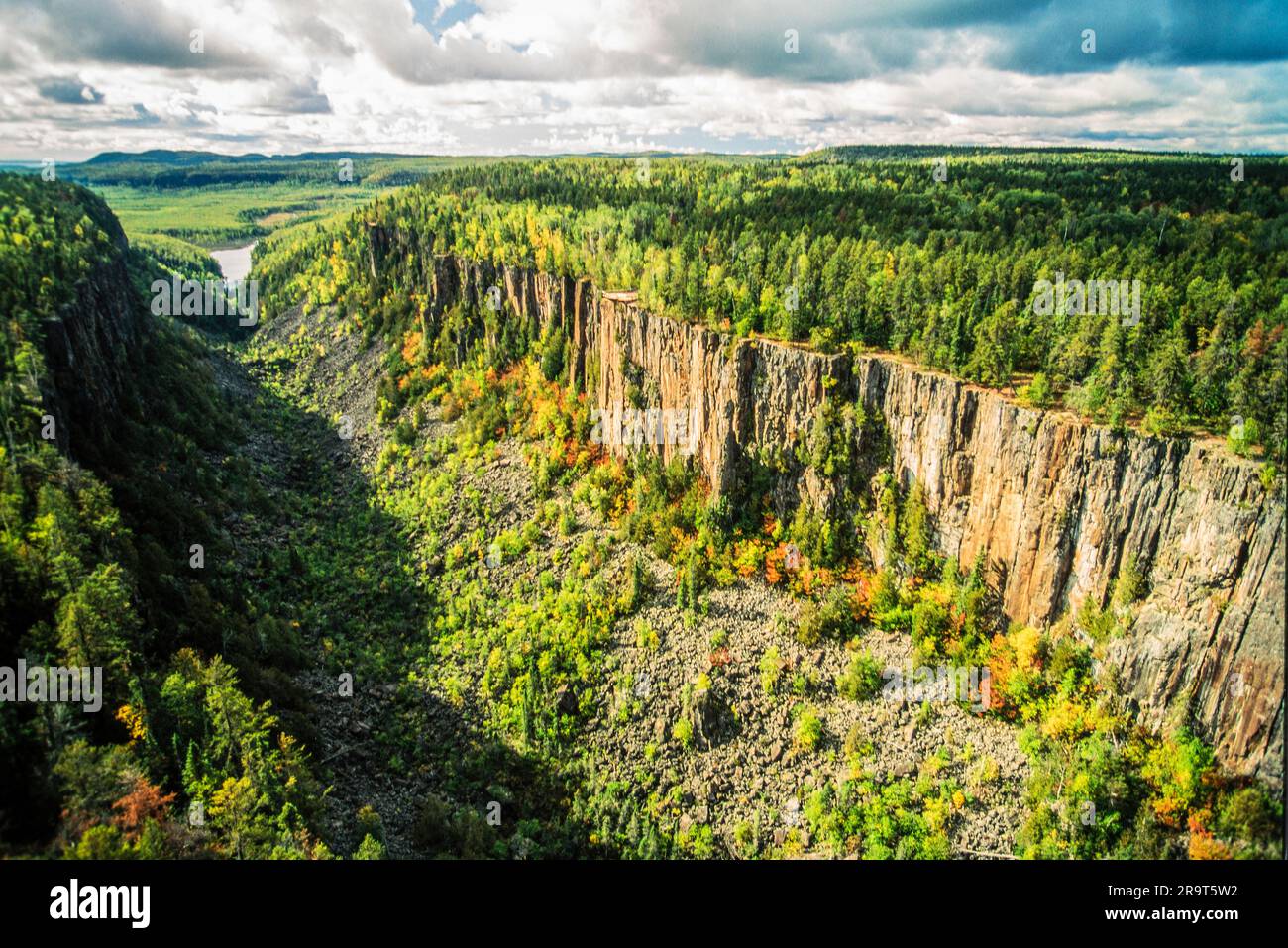 Aerial image of Ouimet Canyon, Ontario, Canada Stock Photo - Alamy