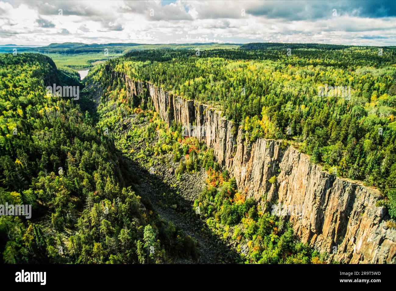 Aerial image of Ouimet Canyon, Ontario, Canada Stock Photo - Alamy