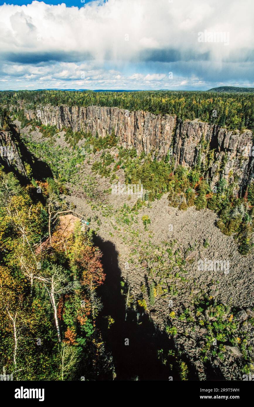 Aerial image of Ouimet Canyon, Ontario, Canada Stock Photo - Alamy